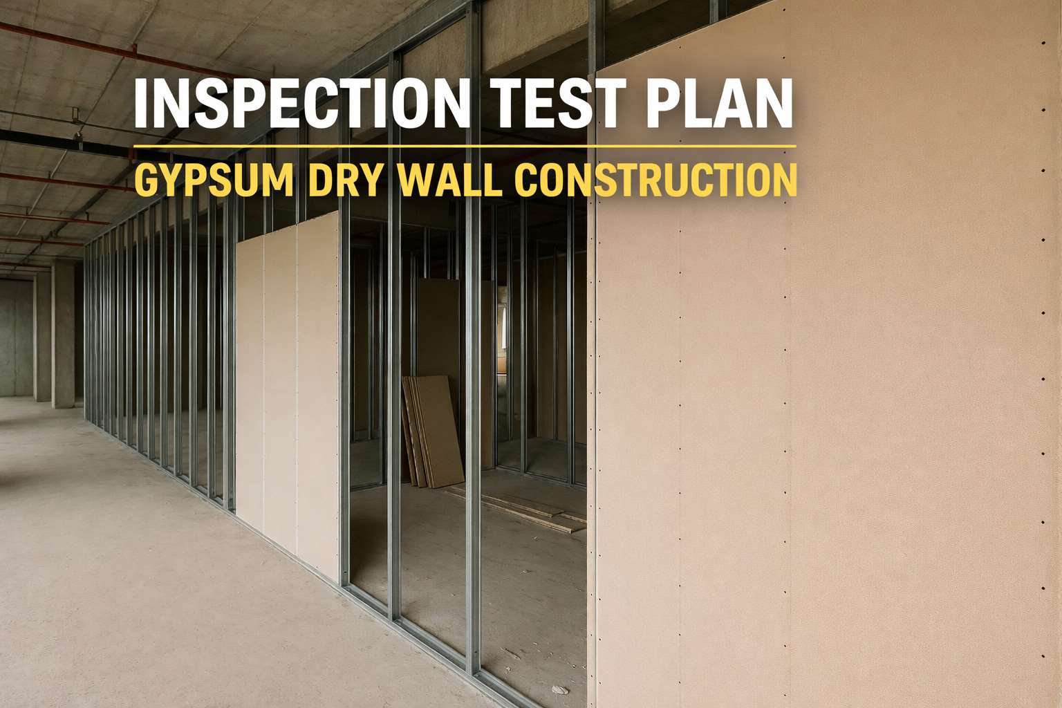 Inspection Test Plan – Gypsum Dry Wall Construction - Civil Quality Control